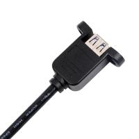 China UL 2725 Standard 28/24 AWG USB Extension Cable with Screw Panel Mount for Computers and Barcode Scanners for sale