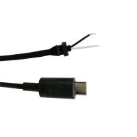 China Customized Micro-USB 5Pin Male to Open End Braid Shielded 3A Fast Charging Cable for Computer for sale