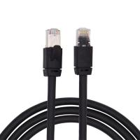 China High-Speed Cat8 Ethernet Cable 2000Mhz Weatherproof UV Resistant for Outdoor Indoor Use with RJ45 Connector for sale