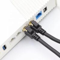 China High-Speed Cat8 Ethernet Cable 2000Mhz Weatherproof UV Resistant for Outdoor Indoor Use with RJ45 Connector for sale