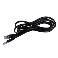 China RJ45 UTP Cat5e Ethernet Cable with 4 Pairs Bare Copper Conductor and Flat Cable Design for sale