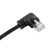 China 90 Degree Right Angle Cat5e Ethernet Cable with RJ45 Connector for High-Speed Network Communication for sale