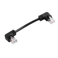 China 90 Degree Right Angle Cat5e Ethernet Cable with RJ45 Connector for High-Speed Network Communication for sale