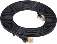 China Flat Cat7 Ethernet Cable with Bare Copper Conductor for High-Speed Internet & Communication for sale