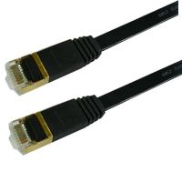 China Flat Cat7 Ethernet Cable with Bare Copper Conductor for High-Speed Internet & Communication for sale