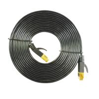 China Flat Cat7 Ethernet Cable with Bare Copper Conductor for High-Speed Internet & Communication for sale