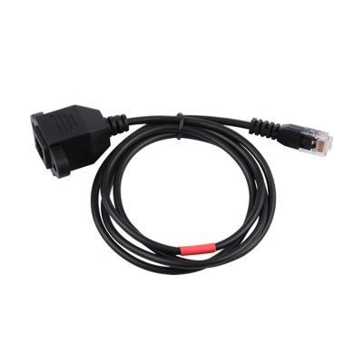 China 30CM 8P8C Gold Plated RJ45 Ethernet LAN Extension Cable Male to Female for Network Enhancement for sale