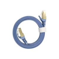 China Lighted E Cat9 Braided Patch Ethernet Network Cable for Computer Flexible Flat UTP RJ45 Cat 7 Cat8 Cat9 Communication Cables for sale