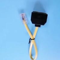 China D-Type CAT8 Keystone Jack Panel Mount Extension Cable Male to Female RJ45 40Gbps 2000MHz High-Speed Communication Cables for sale