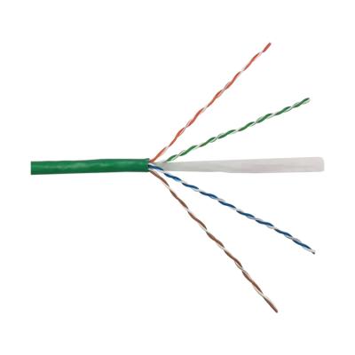 China Bulk 305m/1000ft Cat6 UTP 24 AWG Cable 4-Pair Ethernet Solid Bare Copper 23AWG Plenum 0.57mm UTP Cat 6e Communication Cables Box for sale