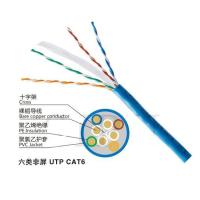 China Bulk 305m/1000ft Cat6 UTP 24 AWG Cable 4-Pair Ethernet Solid Bare Copper 23AWG Plenum 0.57mm UTP Cat 6e Communication Cables Box for sale