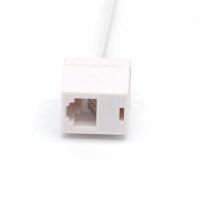 China RJ50 10P4C to RJ12 6P4C Fiber Optic Cable with Copper Conductor and PVC Jacket for Computer and Switch or Router for sale