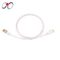 China Factory-Priced 1.5m White FTP Network LAN Ethernet Patch Cord CAT5E RJ45 8P8C Shield Cable PVC Jacket Bare Copper High Quality for sale