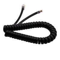 China 4P4C Telephone Cable Coiled Handset for Landline Phone Communication Cables Product for sale
