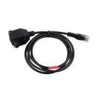 China 6 Cores Panel Mount 6P6C RJ12 Male to RJ12 Female Telephone Extension Cable 1m Length with Screw hole for sale