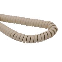 China 4P4C RJ9 RJ22 RJ11 Flat Coiled Cable Phone Cable Communication Spiral Telephone Handset Cord for sale