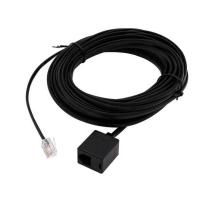 China Factory Supplier New Brand Telephone Converter Extension Cable Adapter 6P4C RJ11 Male to Female Plug Socket Communication Cables for sale