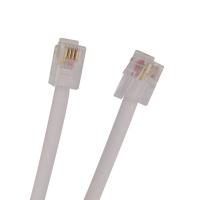 China RJ9/RJ11 4P4C to 4P4C spiral telephone cable for sale