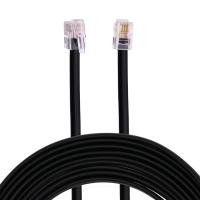 China Factory Customized 1M 2M 3M RJ10 RJ12 RJ50  RJ11 4P4C 6P4C 6P6C to RJ45 8P6C 8P8C Plug Telephone Cables for sale