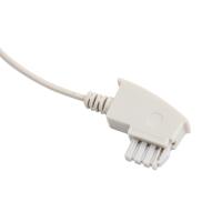 China Germany Standard UL2835 28AWG TAE Plug DSL Cable RJ45 8p2c to 6p2c TAE Plug Telephone Cord for sale