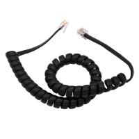 China China factory RJ12 Modular Data Cable Straight Through 6P6C coiled cable for sale