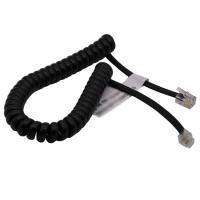 China RJ10 spring coiled spiral handset wire telephone cord cable compatible with Landline/IP Phones BT etc for sale