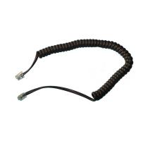 China RJ12 RJ11 4P4C 6p6c 6P4C Telephone Cable Spiral Coil Handset Cord Telephone Cables for sale