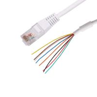China HJX Customize High Quality Coil Cord BC RJ45 8P8C to Open Visual Telephone Cable for sale