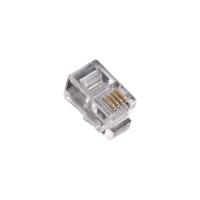 China RJ11 4P4C to 4P4C CAT 4 Solid Copper Conductor Coil Cord Telephone Cable for sale