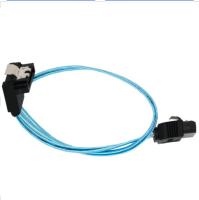 China Custom SATA 3.0 HDD Power Adapter Flat Cable TPE Jacket Blue Braid Shielding Flexible Computer Fast Data Transmission RoHS for sale