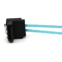 China Custom SATA 3.0 HDD Power Adapter Flat Cable TPE Jacket Blue Braid Shielding Flexible Computer Fast Data Transmission RoHS for sale