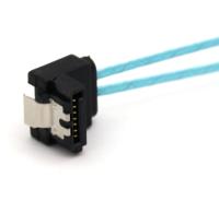 China Custom SATA 3.0 HDD Power Adapter Flat Cable TPE Jacket Blue Braid Shielding Flexible Computer Fast Data Transmission RoHS for sale