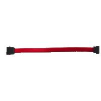 China Hongjixin HJX-H-3088 SATA III 6.0 Gbps 7pin Female Downward Right-Angle Flat Cable 0.35m PVC Foil for 2.5''/3.5'' SSD/HDD Red for sale