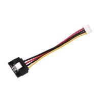 China HJX SATA15P to 4P HSG Power Cable with Latch Gold Flash Connectors 90mm PVC Material in Stock for sale