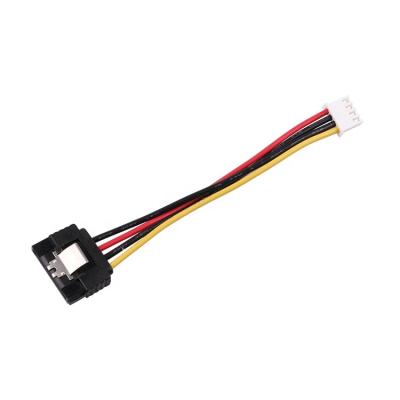 China HJX SATA15P to 4P HSG Power Cable with Latch Gold Flash Connectors 90mm PVC Material in Stock for sale