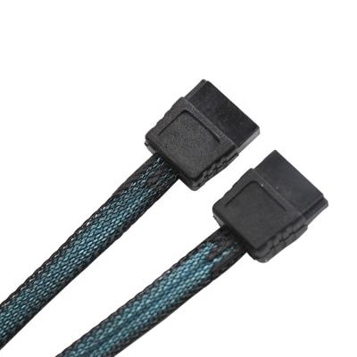 China SATA III 6Gbps Straight Nylon Braided Cable for HDD SSD 3.0 SATA Data Cable for Computer Use Stock CD Driver for sale
