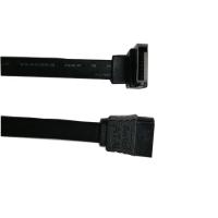 China HJX for 3.0 6.0 Gbps 7-Pin Female Right Angle PVC Data Cable for 2.5'' SSD/3.5'' HDD Black 170mm Length in Stock for sale
