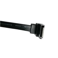 China HJX for 3.0 6.0 Gbps 7-Pin Female Right Angle PVC Data Cable for 2.5'' SSD/3.5'' HDD Black 170mm Length in Stock for sale