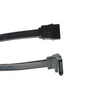 China HJX for 3.0 6.0 Gbps 7-Pin Female Right Angle PVC Data Cable for 2.5'' SSD/3.5'' HDD Black 170mm Length in Stock for sale