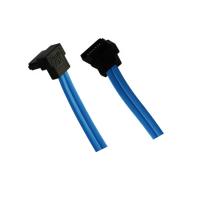 China 6G SATA 7Pin Right Angle Braid Shielded Tinned Copper 150mm Red Data Cable for Computer Hardware for sale
