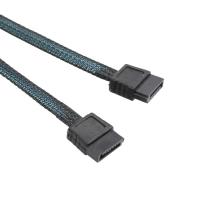 China 7Pin to 7Pin SATA3.0 6Gbps Nylon Braided Straight Type HDD SDD Data Cable for sale