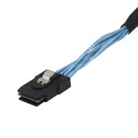 China Mini SAS HD SFF-8644 to SAS SFF-8087 PVC Jacketed Cable for Data Transfer in Raid Systems and Data Center Servers for sale