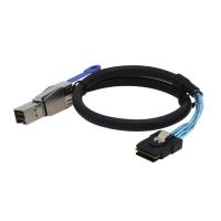 China Mini SAS HD SFF-8644 to SAS SFF-8087 PVC Jacketed Cable for Data Transfer in Raid Systems and Data Center Servers for sale