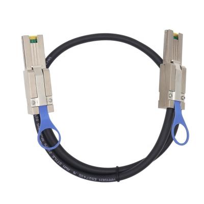 China Mini SAS 26pin External Male to Male Data Transfer Cable Pure Copper with PVC Jacket SFF-8088 Plastic Material for sale
