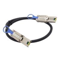 China Mini SAS 26pin External Male to Male Data Transfer Cable Pure Copper with PVC Jacket SFF-8088 Plastic Material for sale