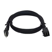 China Slim SAS SFF-8654 4i 38pin Mini SAS HD SFF-8643 36pin Target Cable Plastic with PVC Jacket Pure Copper for Data Transfer for sale