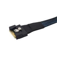 China MCIO SFF-8654 SAS 4.0 74-Pin Male to PCI-E Slimline 8i 74-Pin Male Cable Pure Copper with PVC Jacket for Server Connecting for sale