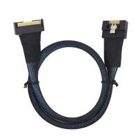 China MCIO SFF-8654 SAS 4.0 74-Pin Male to PCI-E Slimline 8i 74-Pin Male Cable Pure Copper with PVC Jacket for Server Connecting for sale