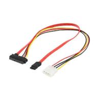 China 22-Pin (7+15Pin) SATA Male to 7Pin SATA Versatile Power Split Cable USB Interface for Computer Storage Device Expansion Solution for sale