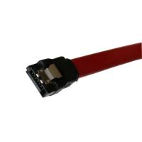 China SATA III Red 45cm High-Speed Data Cable 7-Pin Female to Female with Locking Clip PVC Jacket 6.0 Gbps for Computer Data Transfer for sale